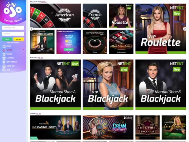 PlayOJO Casino Review -- Kickers and 50 free spins