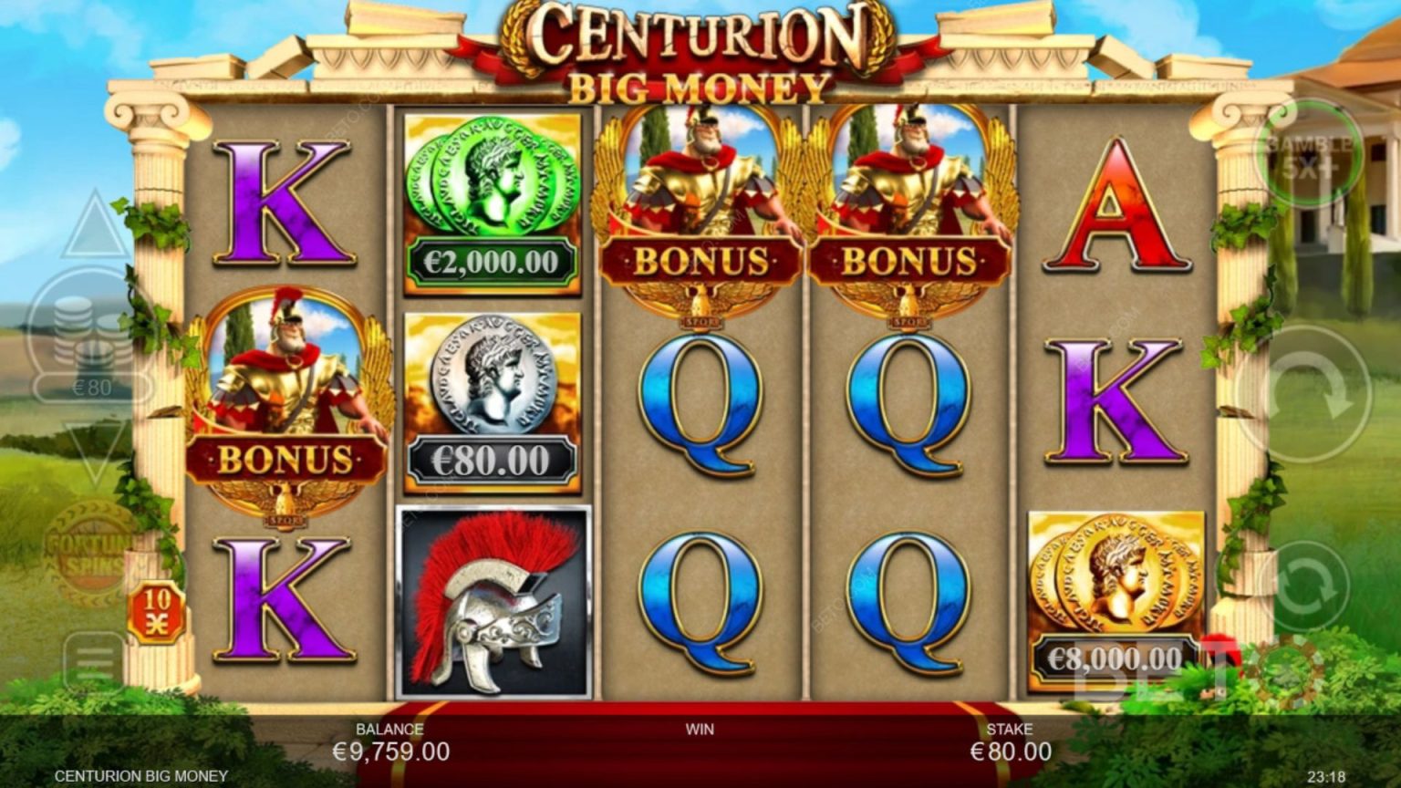 Centurion Big Money Slot Review (RTP 98.06%) - Play Free Demo