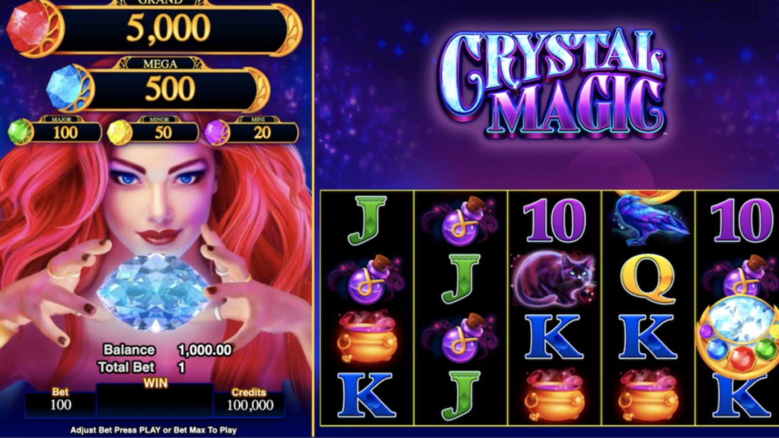 Play Crystal Magic for free | Ladylucks demo slots 2024